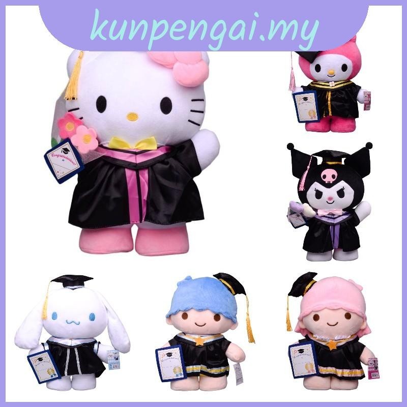 Sanrio 13in New Kuromi Melody Graduation Plush Toy Cute Stuffed Gift ...