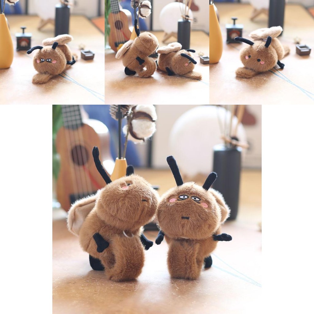 Cute Plush Unique Insect Toy Cockroach With Soft Short Fur And Action ...