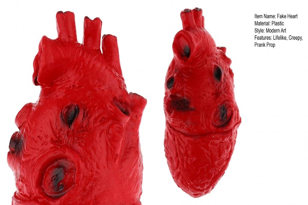 YX Realistic Fake Heart Fake Organ Prop Realistic Fake Human Heart ...