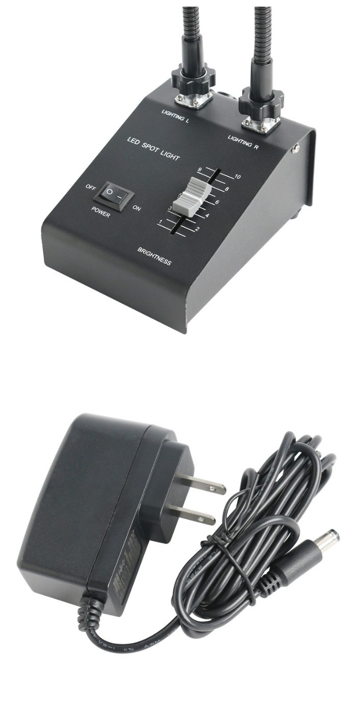 6W 6500K Dual Gooseneck LED Lamp Adjustable Spot Light Fill Illuminator ...