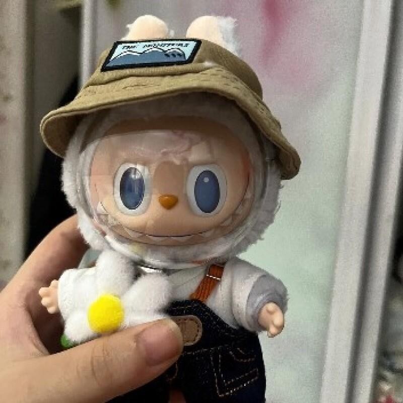 Labubu Doll Mask 17cm Labubu Space Cover Dust-proof Mask Transparent ...