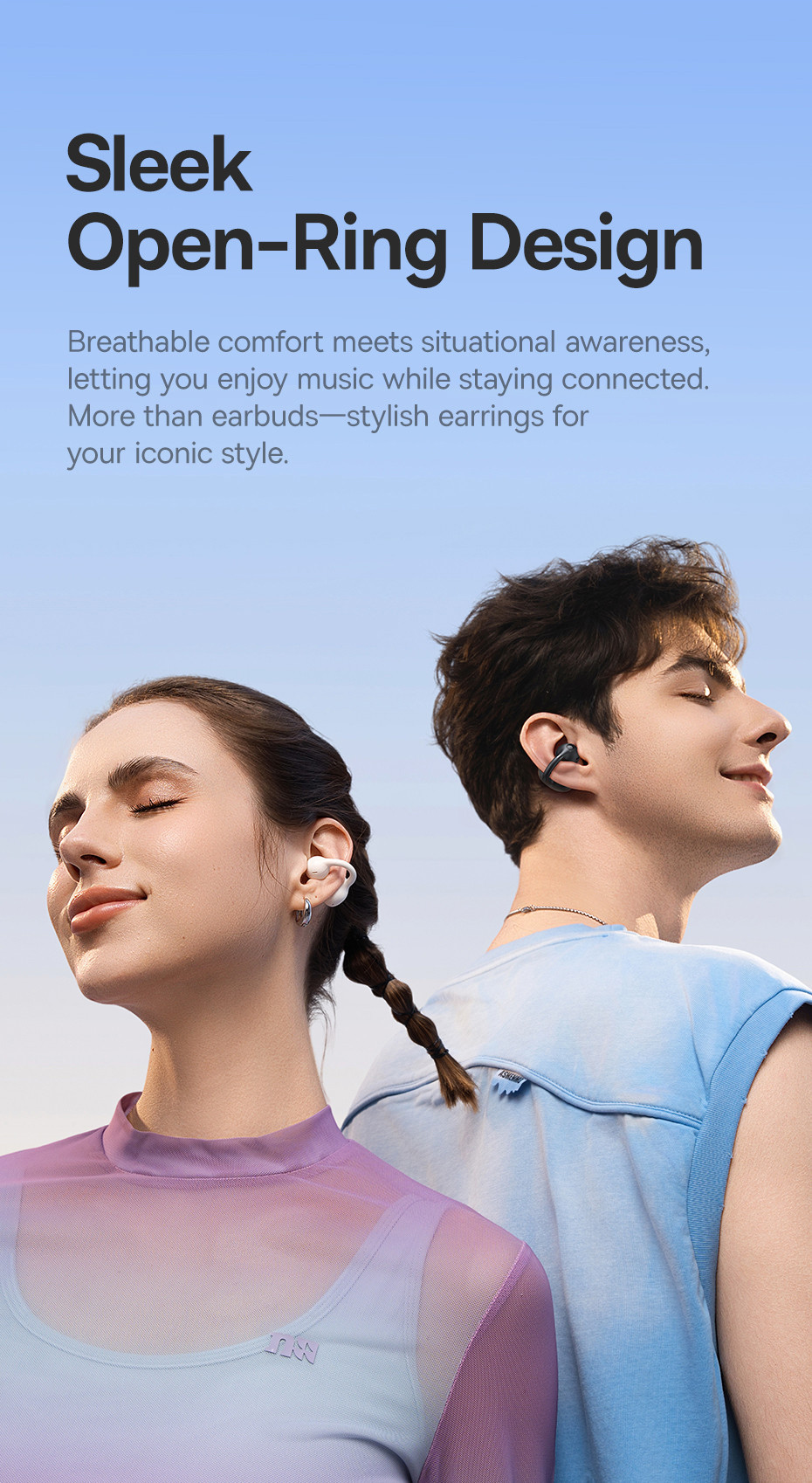 Baseus Bass BC1 Open-Ear True Wireless Earbuds (Clip-on Type) Clip-on ...