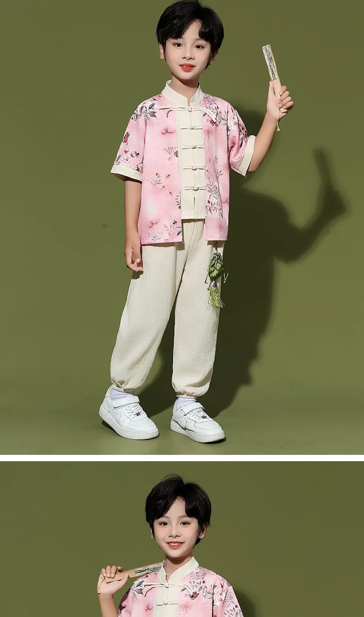 [2-13 years] Kids Hanfu Tang Suit Boys and Girls CNY Traditional ...