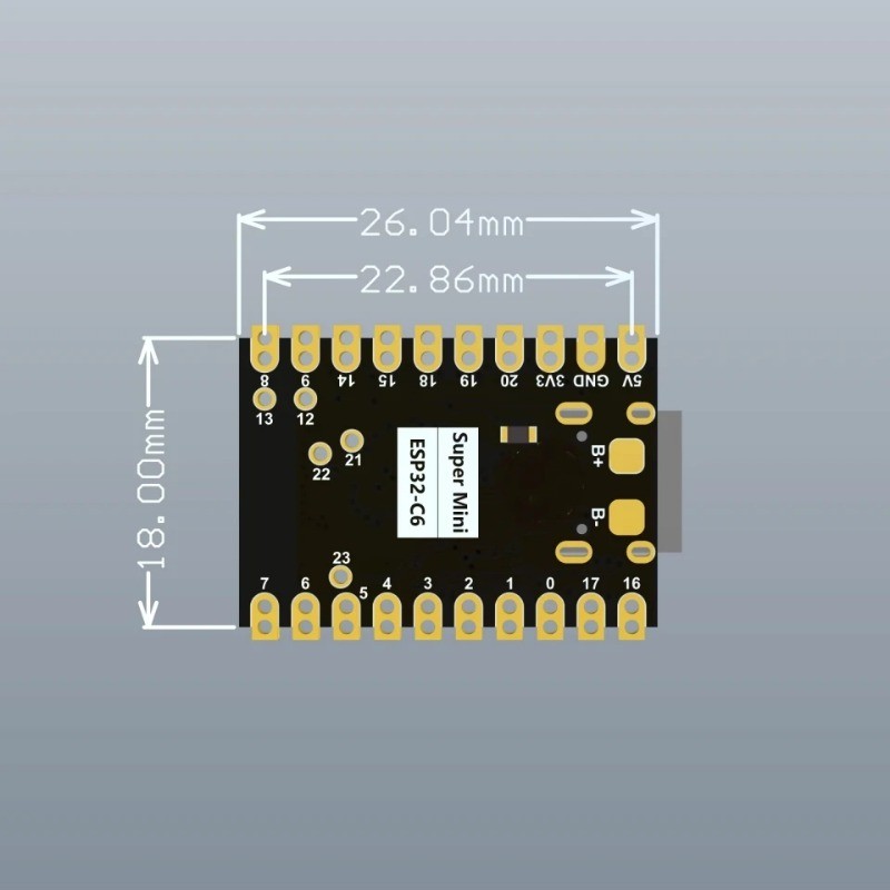 TYPE-C ESP32-C6 Super Mini ESP32 Development Board ESP32-C6FH4 4MB ...