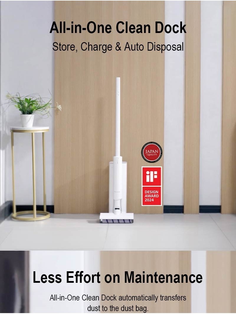 Panasonic All In One Clean Dock Stick Vacuum Cleaner MC-KC1W247 HA7 ...