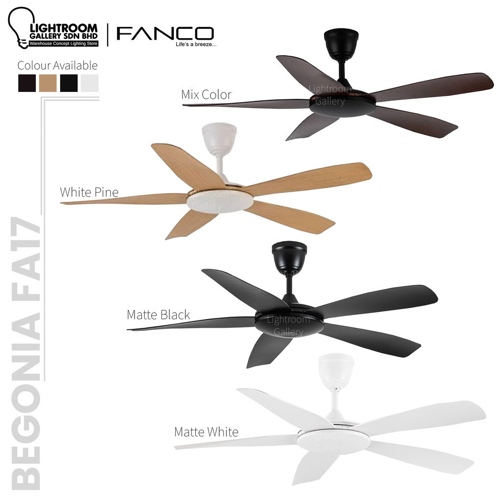 FANCO BEGONIA FA17 52 INCHES DC MOTOR CEILING FAN | Shopee Malaysia
