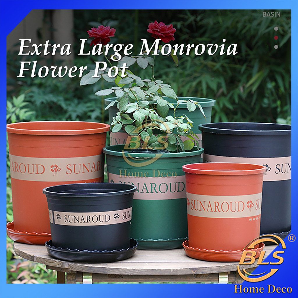 Monrovia Extra Large Flower Pot Army Green Gallon Pot (High) / Pasu ...
