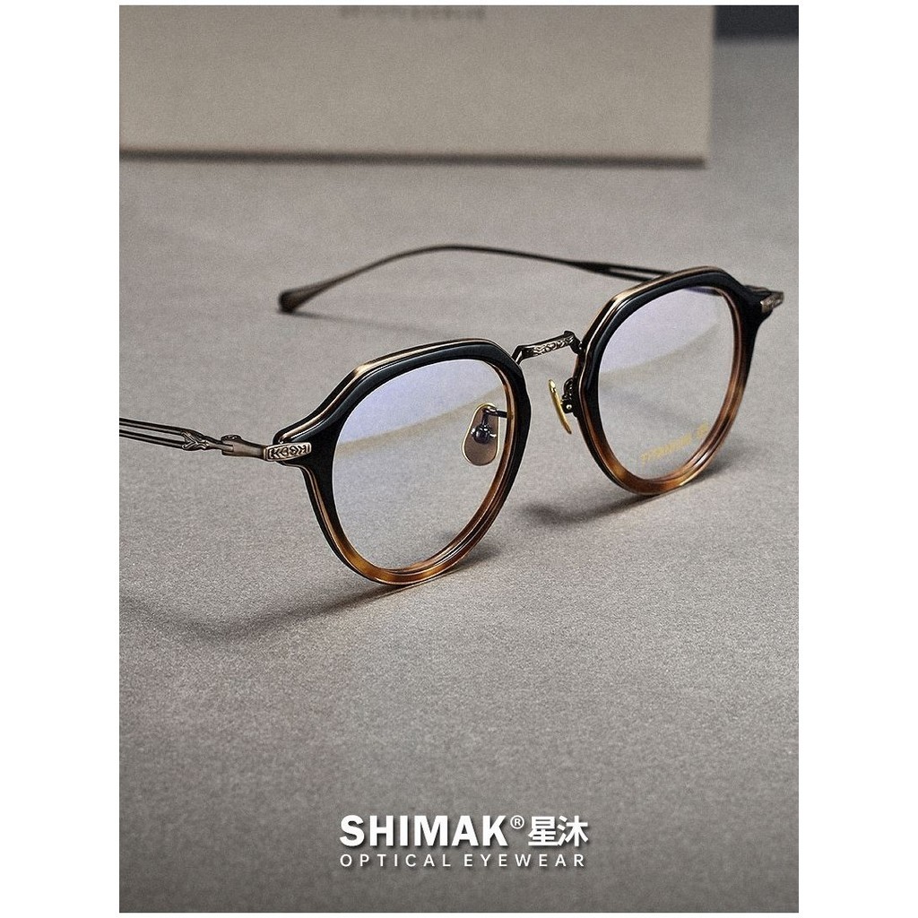 Retro High-End Japanese Glasses Frame Men's Style Can Be Matched with ...