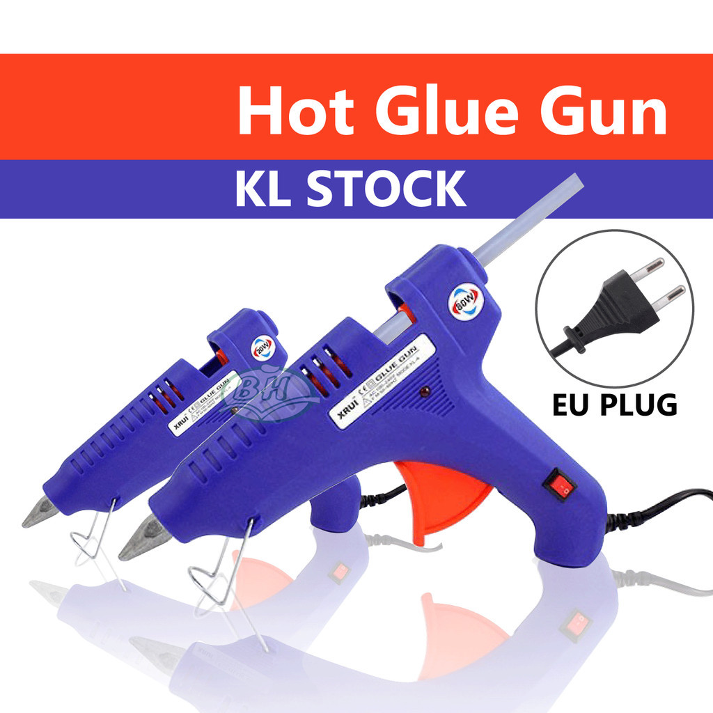 20W 80W Hot Glue Gun/ Pistol Gam Panas Elektrik/ Adhesive Electric Hot ...