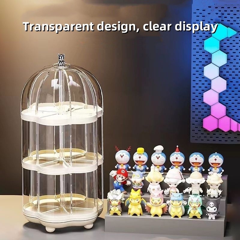 COLOGO 🥇 Rotating Transparent Hand Storage Box Acrylic Display Rack ...