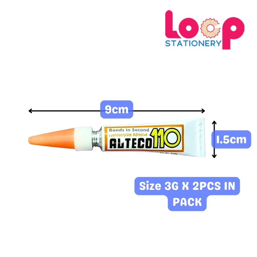 ALTECO 110 Bonds Super Glue Power Glue Twin Pack | Shopee Malaysia