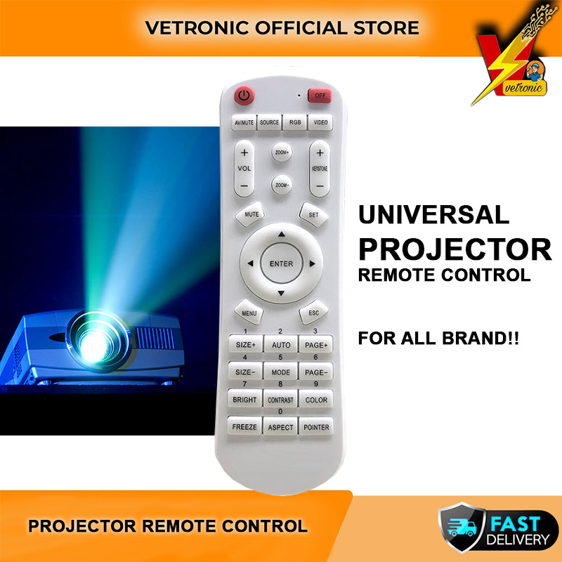 Universal Projector Remote Control For All Brands RM-PR01 | Shopee Malaysia