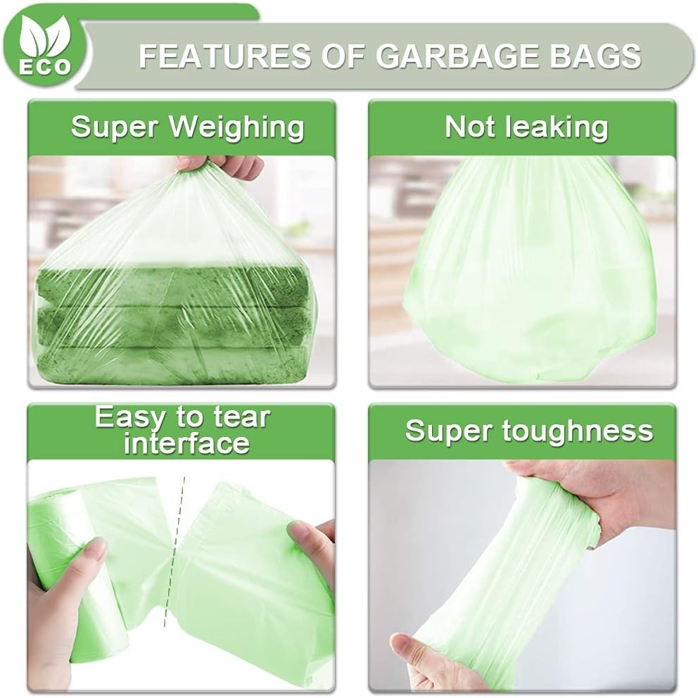 Drawstring Dustbin Bag 45PCS Drawstring Garbage Bag Mosquito Repellent ...