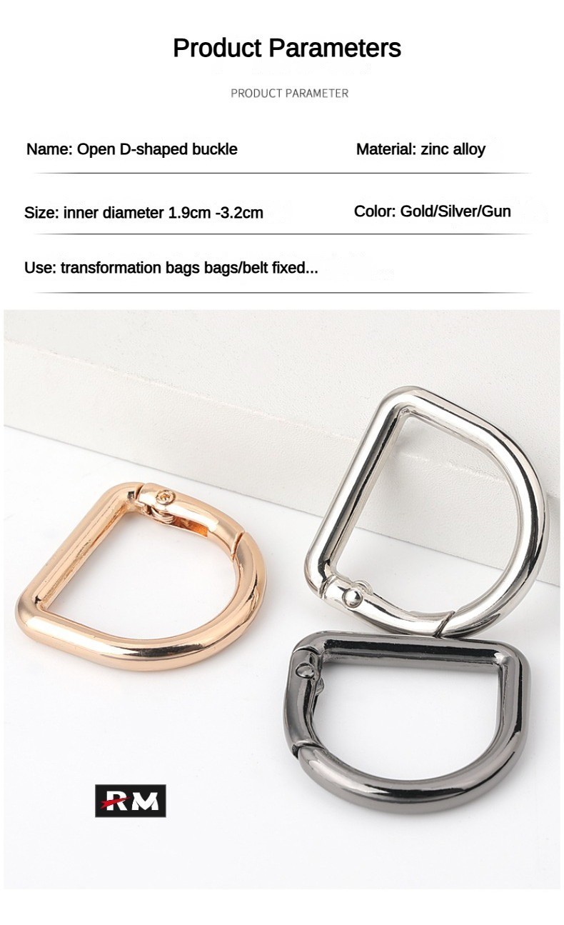 [No Stitching]D-Shaped Spring Ring For Bags 19bag Handbag Crossbody ...