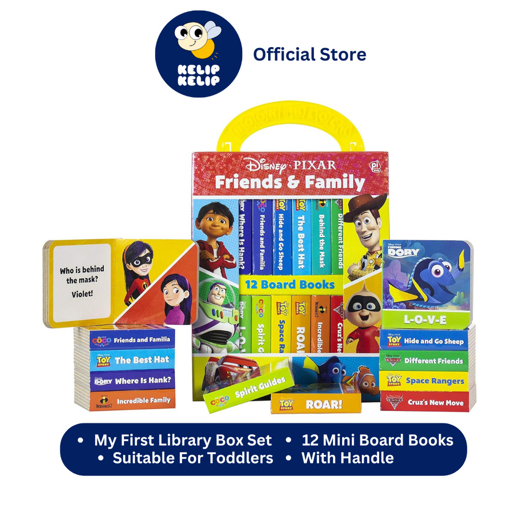 Disney Pixar Friends & Family My First Library Early Learning Set with ...