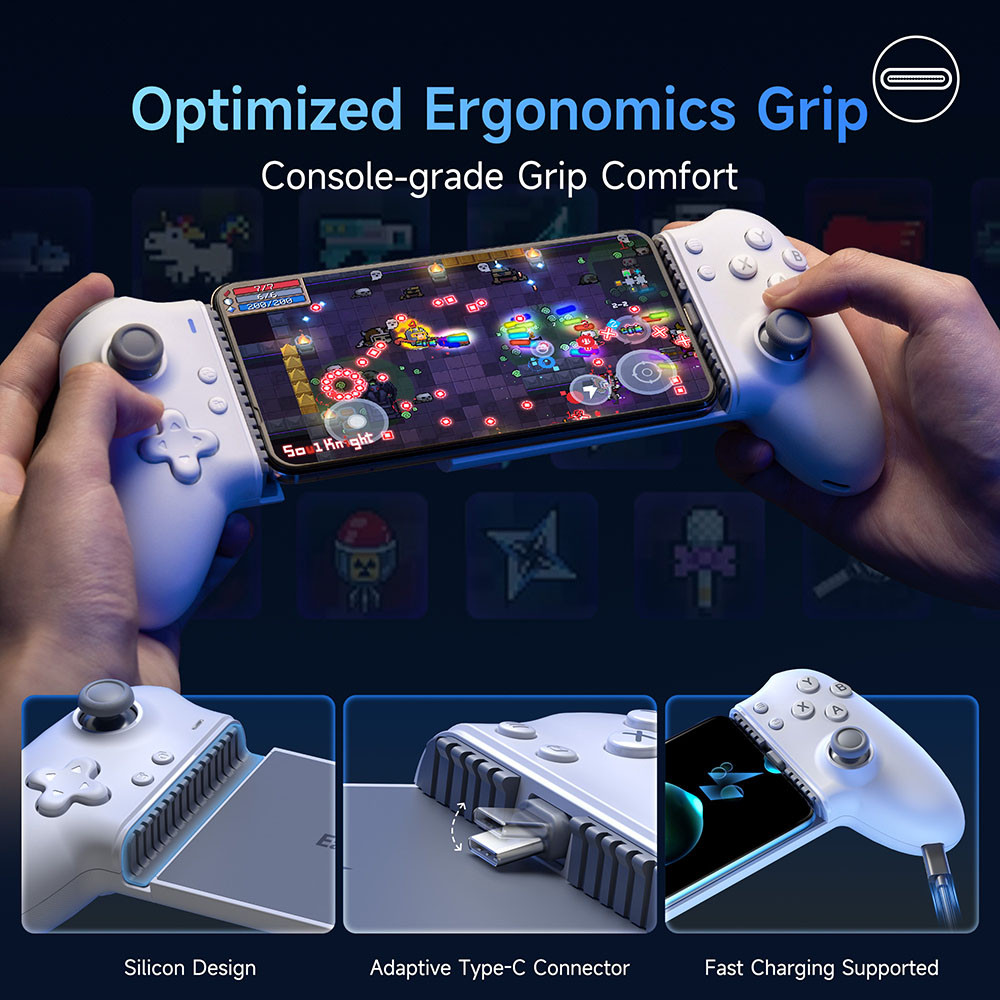EasySMX M15 Mobile Phone Controller Type C Hall Mechanical Gamepad for ...