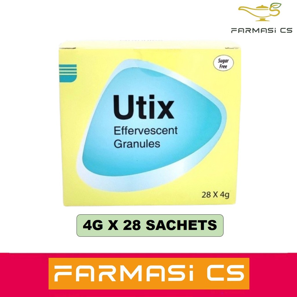UTIX Effervescent Granules 4g x 28 Sachets [1 BOX] EXP:10/2027 [ Sugar ...