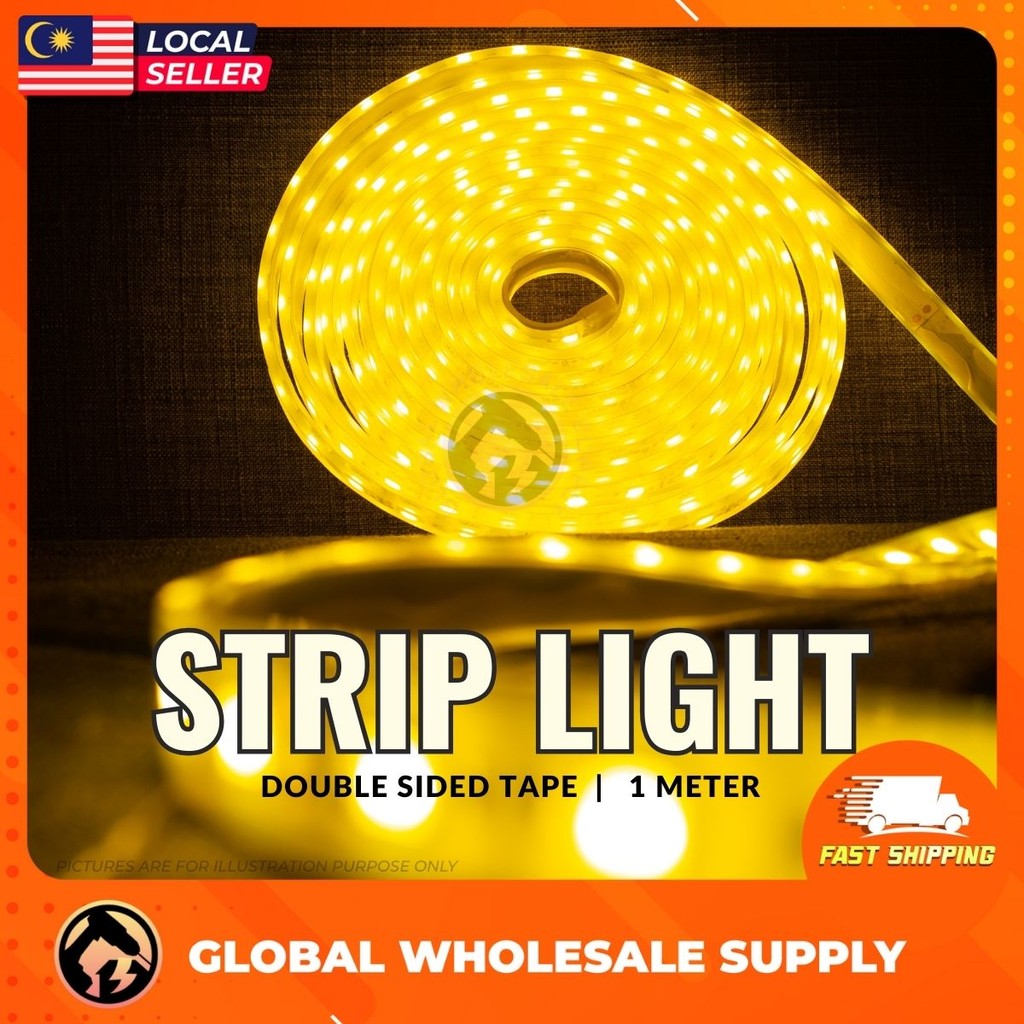 1MTR LED Strip Light With Double Sided Tape LED Light Strip for Bedroom ...