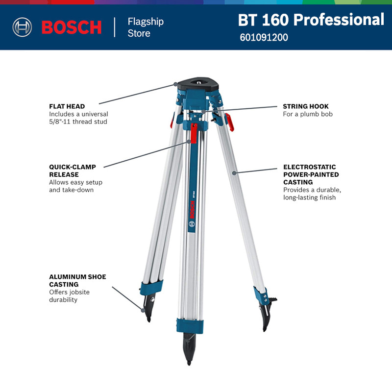 BOSCH BT 160 Professional Tripod Stand – 601091200 | Shopee Malaysia