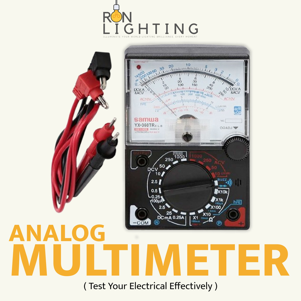 Samwa Multimeter YX-360TRD/YX360TRELB Electrical Analogue Digital ...