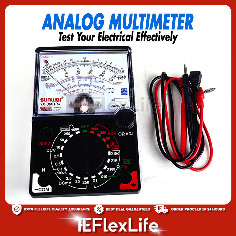Samwa Multimeter YX360TRELB/YX-360TRD Electrical Analogue Multimeter ...