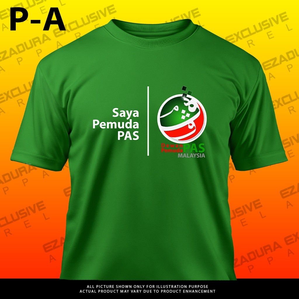 PRU15 T-SHIRT BAJU PARTI ISLAM SE-MALAYSIA (PAS) | Shopee Malaysia
