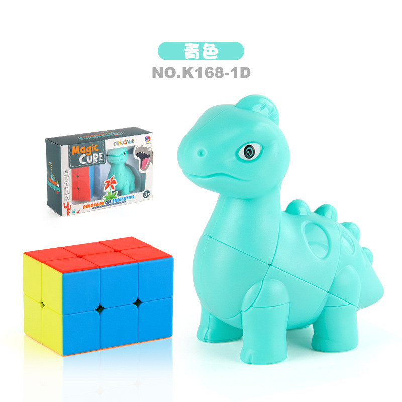 2x2 Colorful Educational Dinosaur Cube Puzzle Toy With Smooth Rotating ...