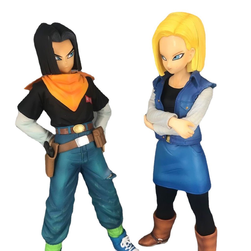 High Dragon Quality Ball One Prize Android 17 And Android 18 Pvc ...