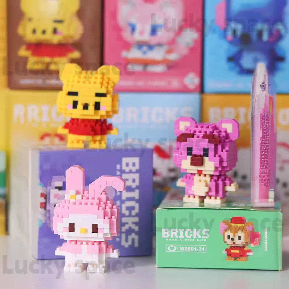 DIY Kuromi BRICKS Standing Cute Cartoon Series Nano Block Mini Gift ...