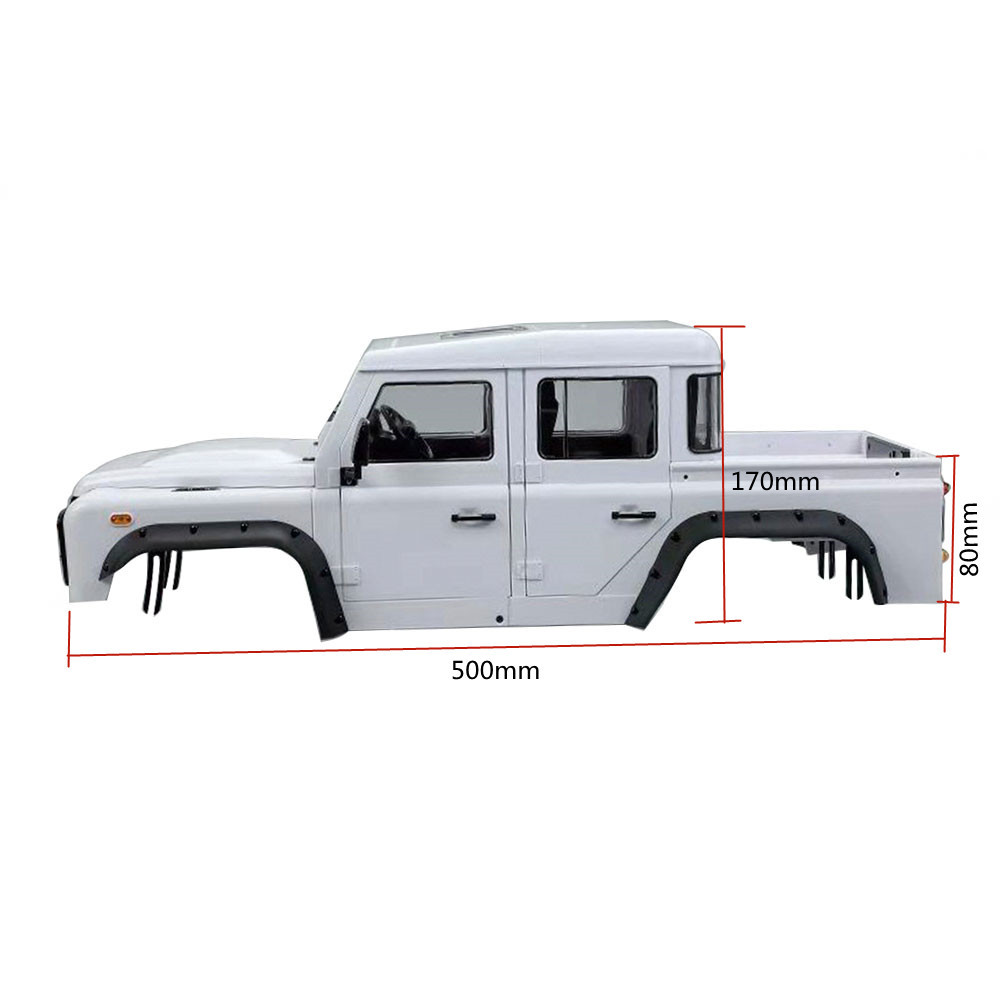 Pickup Truck Body Shell 313mm Wheelbase 12.3in for 1/10 RC Crawler Car ...