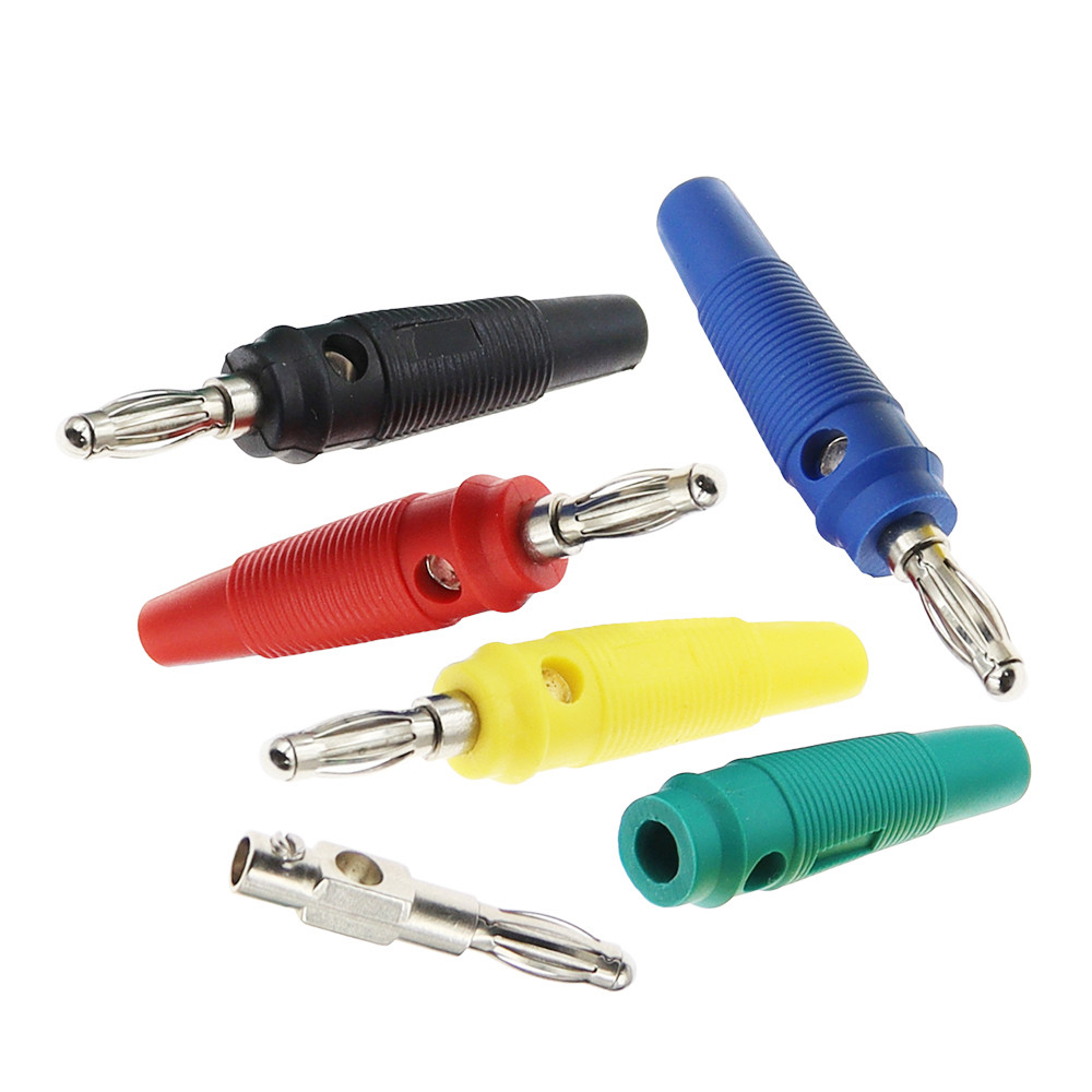 5PCS 4MM Banana Plugs Connector Solderless Video Musical Speaker ...