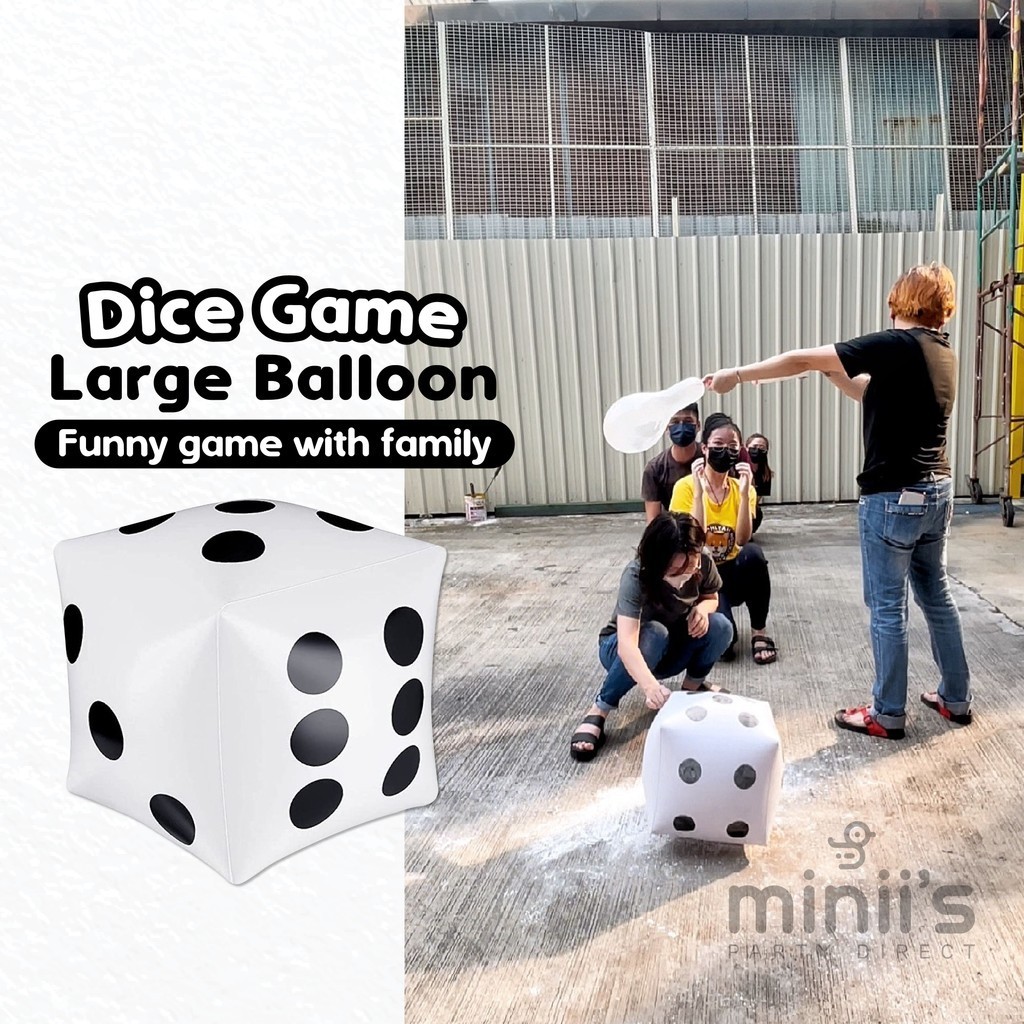 MINIIS Inflatable Dice TikTok Game Dice Fun Large Set 30cm Plastic Dice ...