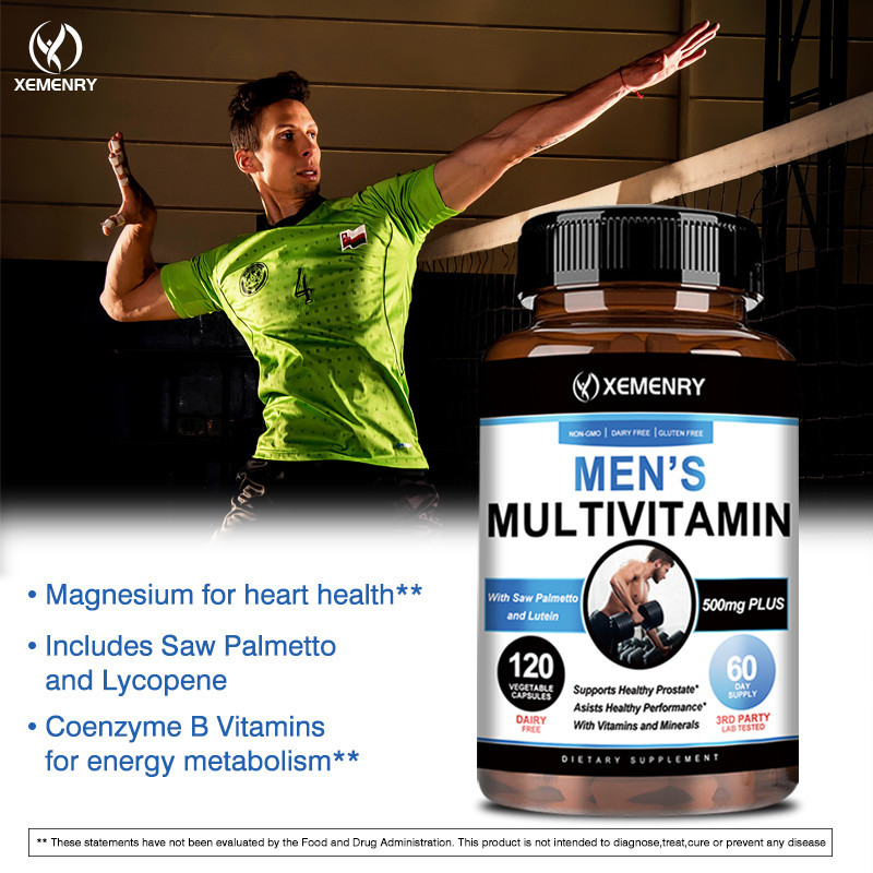 Men's Multivitamin - Multimineral - Men's Health, Muscle, Energy ...