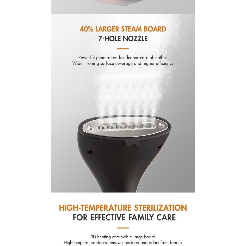 Gaabor Iron Steam Garment Steamer 1800W Stainless Steel Iron Board 1.8L ...