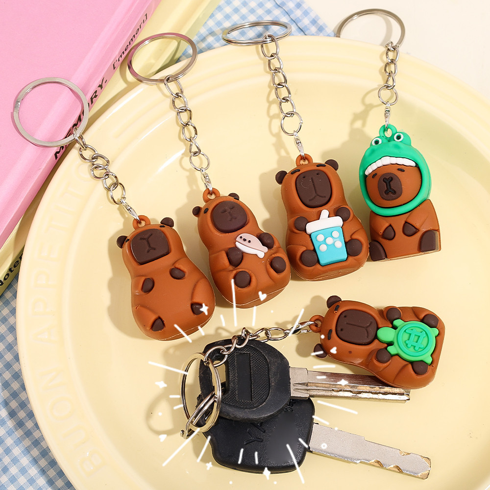 Mysterious Capybara Keychain Blind Box - Cartoon Surprise Capybara ...