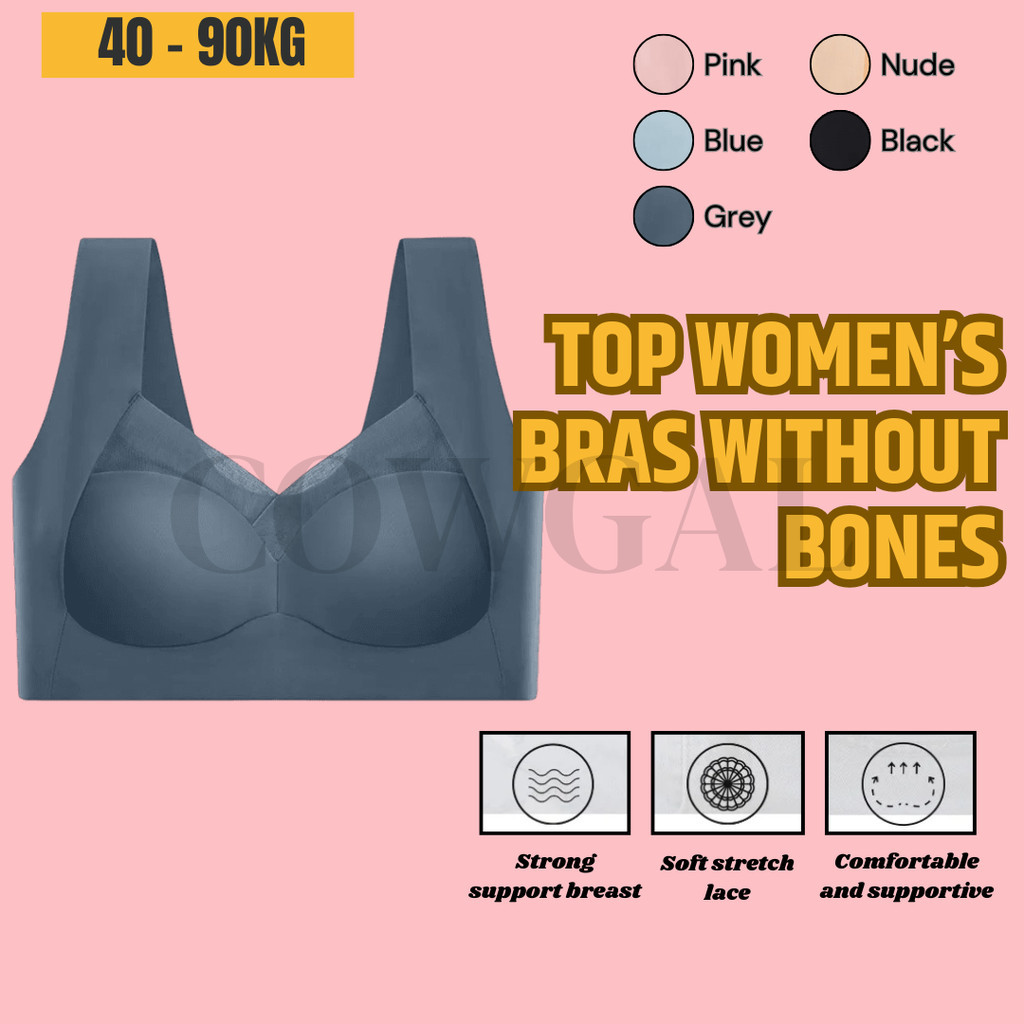 Seamless Bra Wireless Non Wired Ice Silk Bra Non Wired Bra Ladies Bra ...