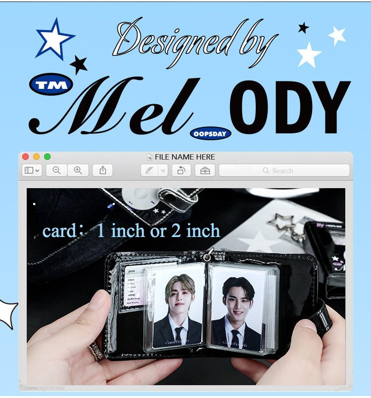 【NEW】Y2K 2Inch Photocard Album with Keychain Kpop Photo Card Holder ...