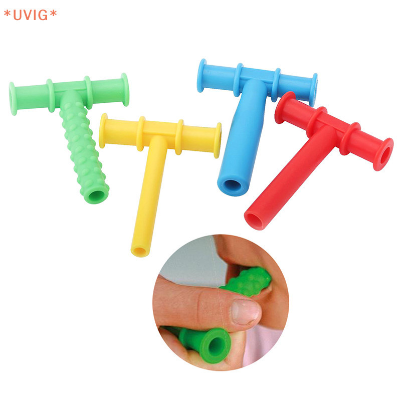 UVIG Kid Chewing Tube Speech Therapy Teeth Massager Children Talk Tools ...