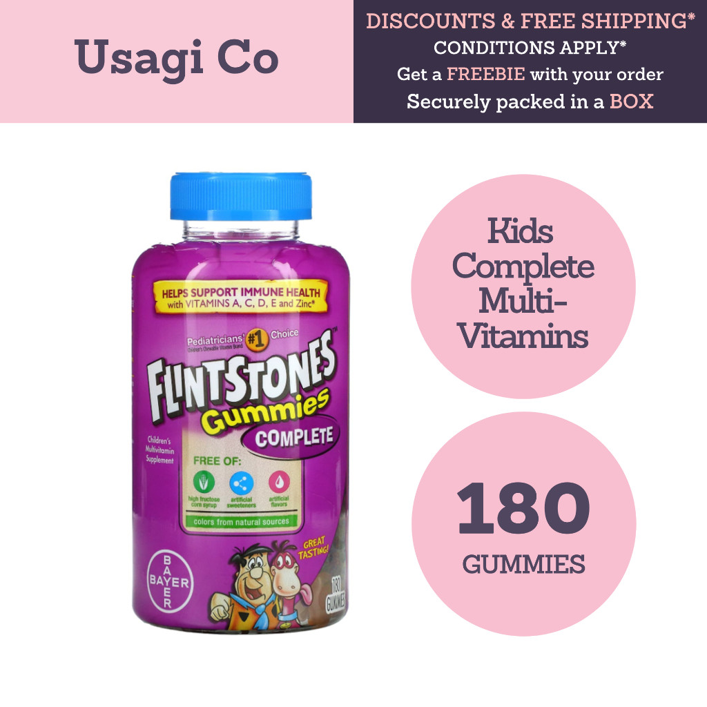 Flintstones Complete Multivitamin Gummies for Kids and Toddlers 180 ...