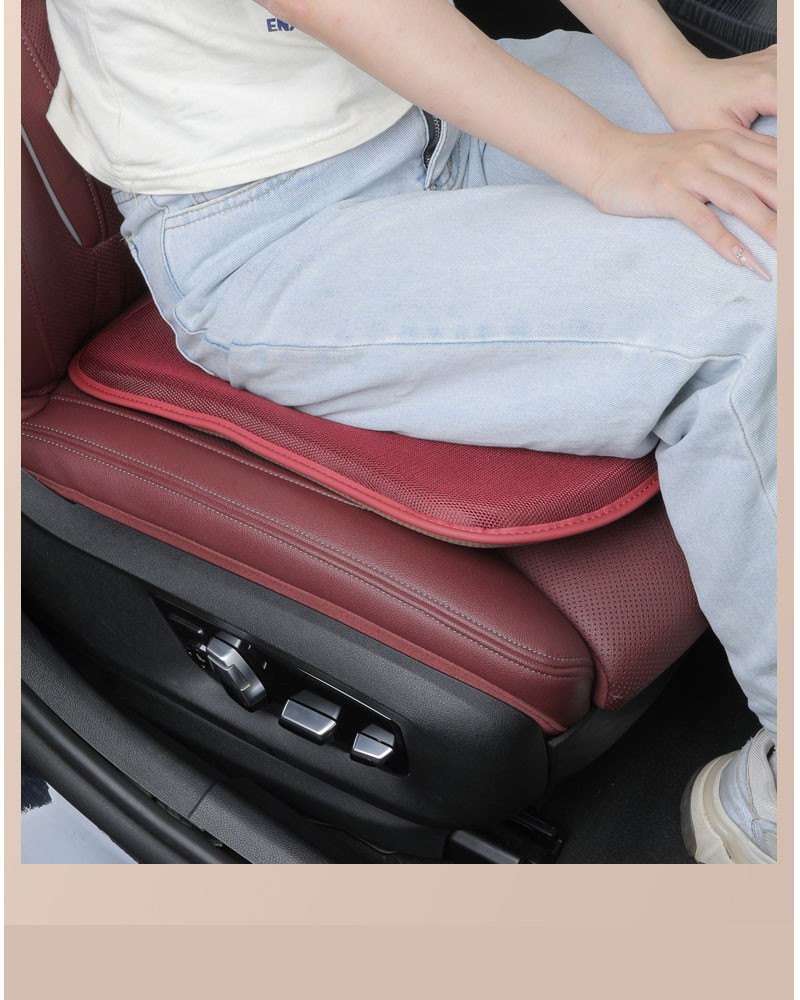 Mini Car Seat Cover Breathable Cool Ice Silk Front Rear Seat Anti-slip ...