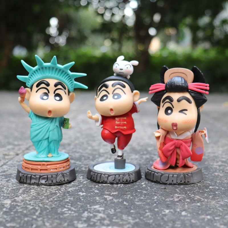 Crayon Shin-chan Anime Figure toy doll Anime Figures Statue of Liberty ...