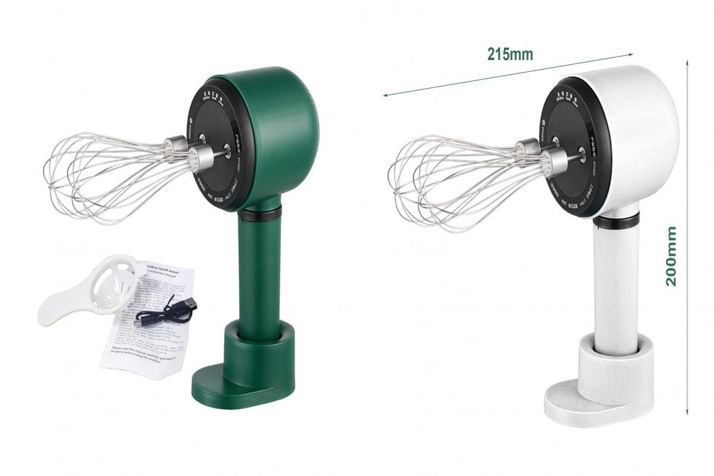 poyingtis Handheld Mixer Double-rod Design Mixer Wireless Handheld Egg ...
