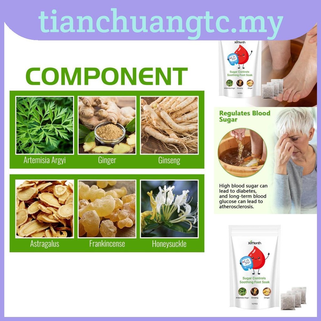 Ximonth Comforting Foot Bath Pack With Ginger And Mugwort For Relief ...