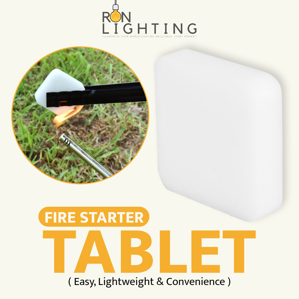 Solid Light Weight Cube Hexamine Fuel Campfire Tablet Camping Fire ...