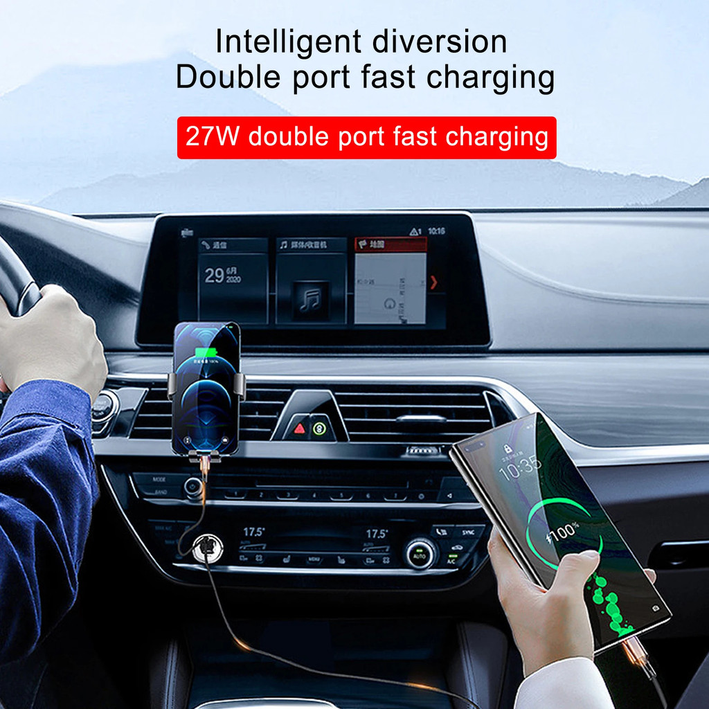 USB Shunt Hub For Tesla Model Y Model 3 Accessories 21-23 27W Quick ...