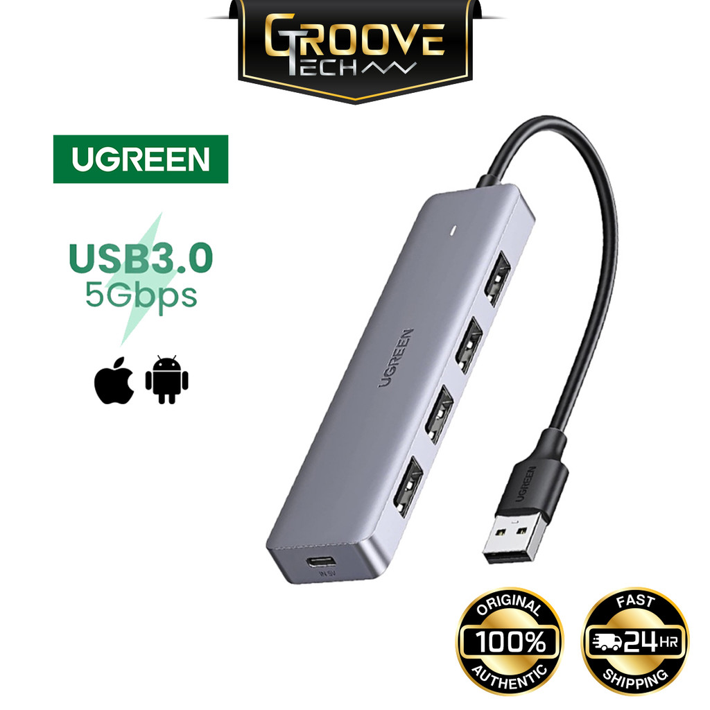 UGREEN 4 Port USB-C Hub USB 3.0 Extension Slim Data Transfer Samsung ...