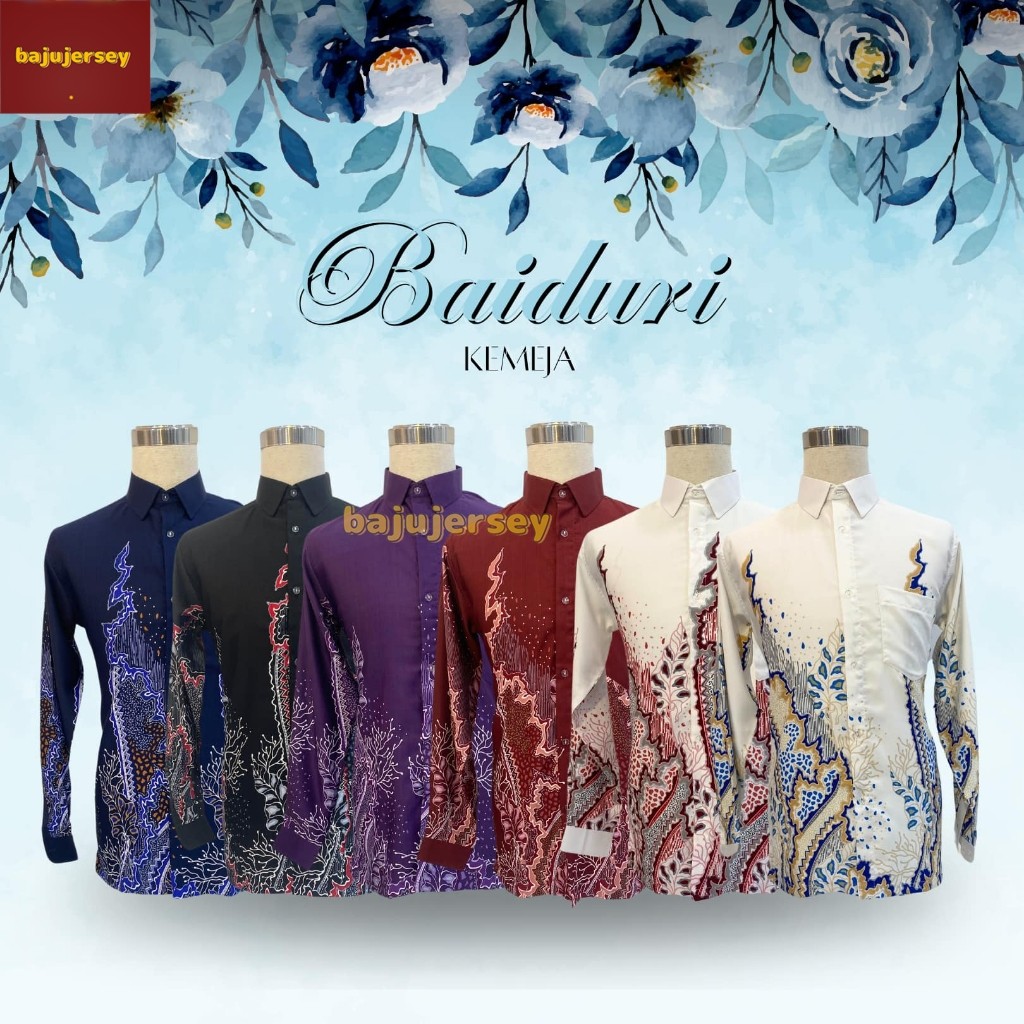 NEW DESIGN !!! KEMEJA CORAK BATIK BAIDURI _ STOCK LIMIT _ CORAK BATIK ...