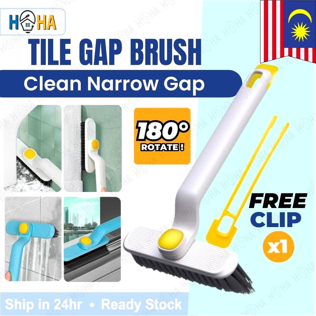 2-in-1 Multi-Function Rotating Crevice Cleaning Brush Kitchen Toilet ...