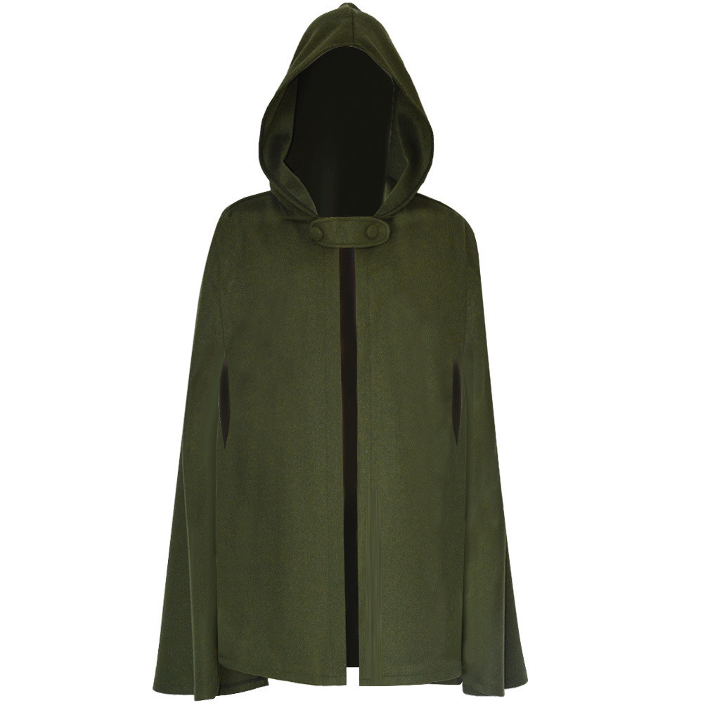 New Style Pirate Cloak cos Halloween Medieval Wizard Death Woolen Cloak ...