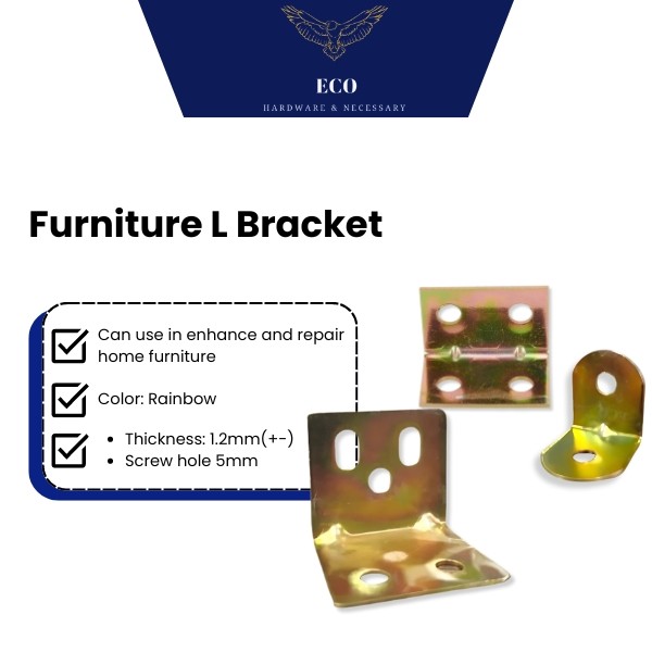 Furniture DIY Small L Bracket Siku L Angle Shape Bracket Corner Joint ...